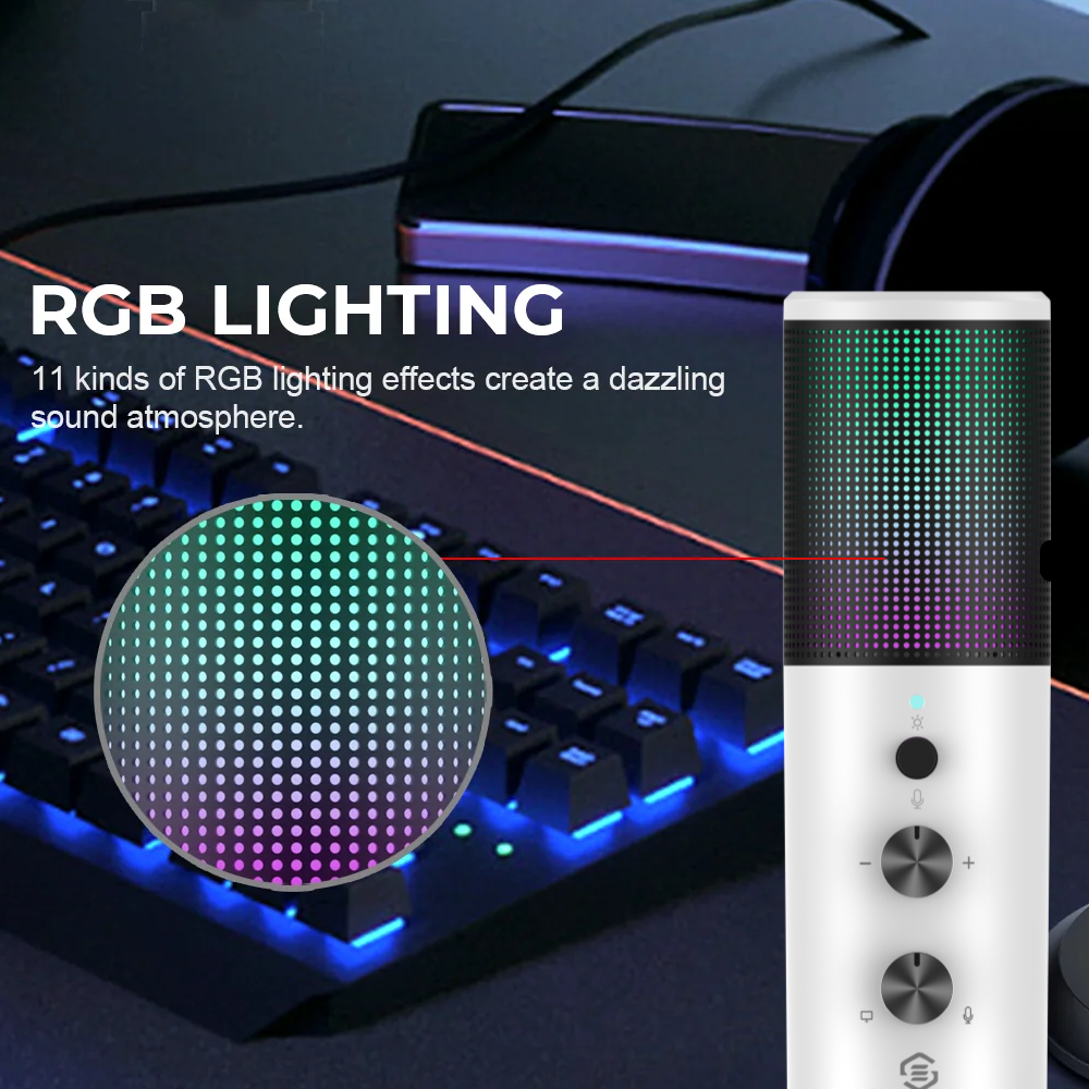 SOUNDTECH Lite 2.0 Condenser Microphone Stand Table for PC Recording S ...